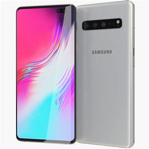 Samsung Galaxy S10 5g Crown Silver 3d Model 39 3ds Fbx Max Obj