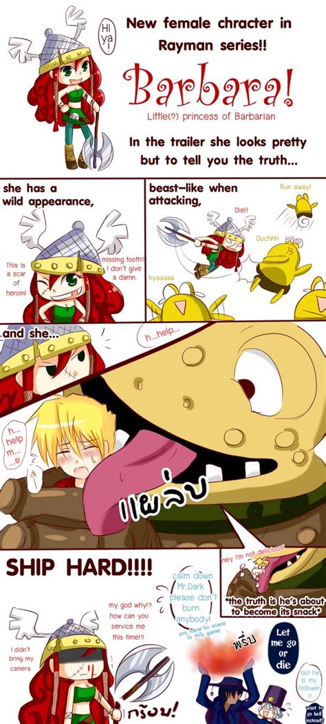 Barbara By Rayman Legends Comic Rayman Legends Rayman Origins Girl Cartoon