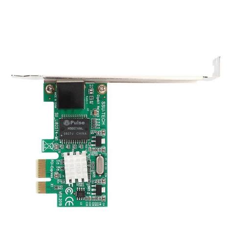 Fdit Carte Nic Rj Carte R Seau Ethernet Pci E Gigabit Lan Nic Pour Ordinateur De Bureau Pour