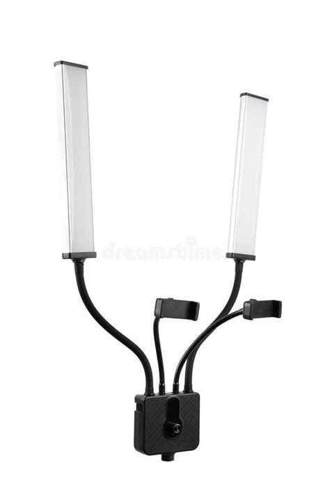Dual Led Light Setup With Flexible Arms And Adjustable Clamps Ideal