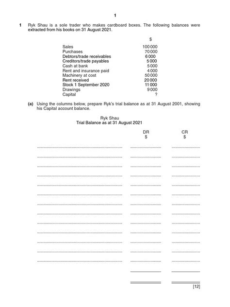 midyear exam review sheet pdf debits and credits trade