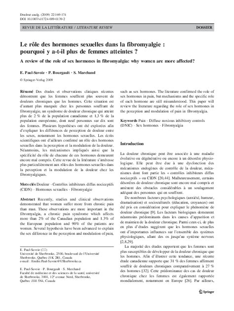 Pdf A Review Of The Role Of Sex Hormones In Fibromyalgia Why Women