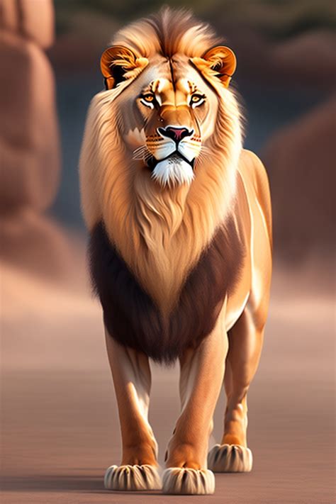Lexica The Lion Amused Replied I Am Strong And Brave