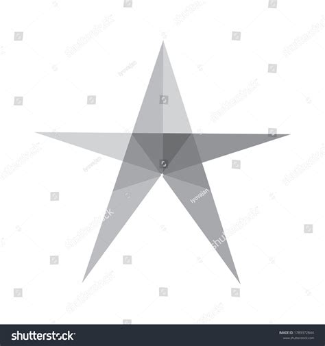 Star Vector Polyhedron Triangle Shape Design Stock Vector Royalty Free 1789372844 Shutterstock