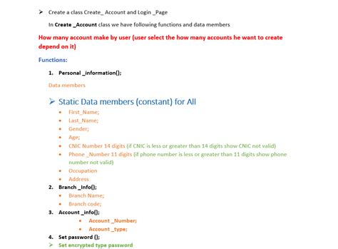 Solved Create A Class Create Account And Login Page In Chegg