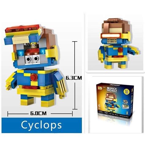 Jual Action Figure Loz Mini Brick Headz Exclusive Packaging Cyclops Shopee Indonesia