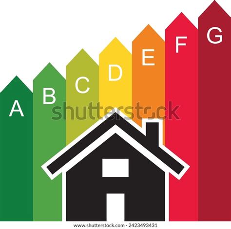 Energy Efficiency Classification Home Vector Illustration Stock Vector