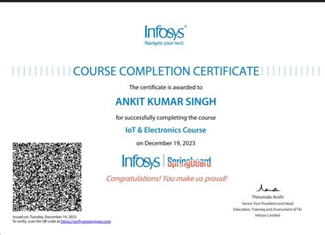 Iot Electronics Learning Professionaldevelopment Infosys