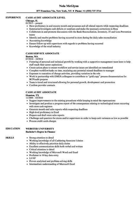 Cash Associate Resume Samples Velvet Jobs
