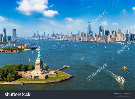 Panoramic View Nyc Statue Of Liberty Over 1 258 Royalty Free
