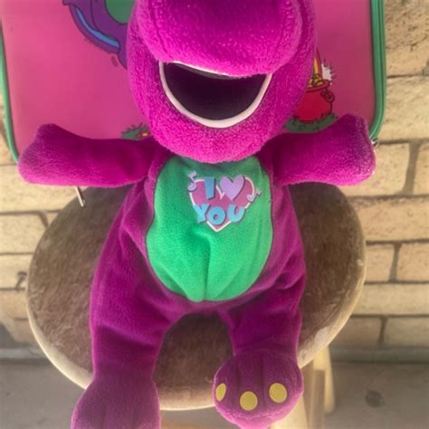 Barney Other Barney Barney Plush Barney Overnight Suitcase Poshmark