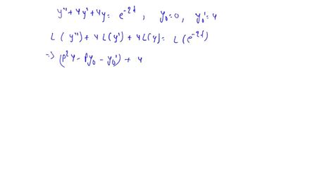 solved by using laplace transforms solve the following differential