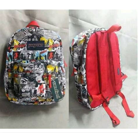 Js Backpack Komiks Design Shopee Malaysia