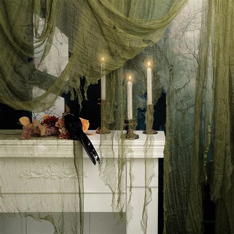 Runnico 200x36 Inch Large Size Green Halloween Creepy
