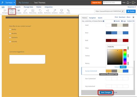 Custom Survey Themes Creative Themes For Survey Design Questionpro
