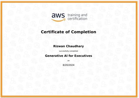 Rizwan Chaudhary On Linkedin Successfully Completed An Executive Certification In Generative