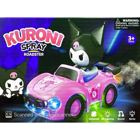 Kuromi Car Toy With Spray Effect 3d Lighting Sound Shopee Singapore