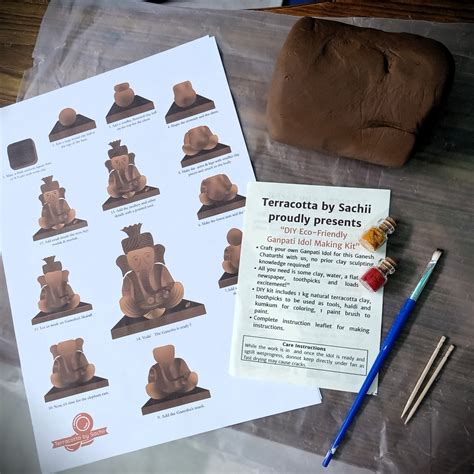 Diy Ganpati Idol Making Kit Delivery Outside Delhi Ncr In Minimum 3 D