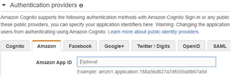 Configuring In Cognito AWS Security Cookbook Book