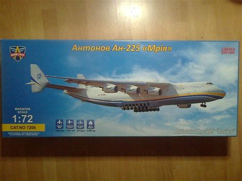 Recenzija Modelsvit 172 Antonov An 225 Mrya