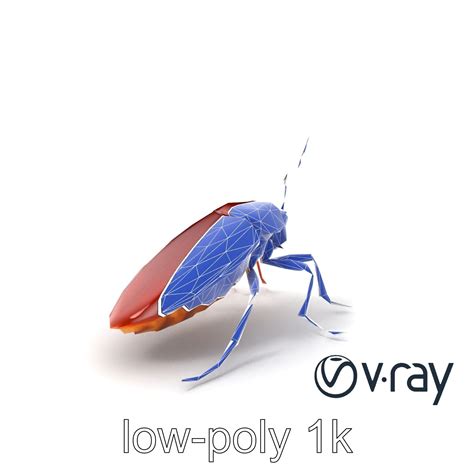3d Model Realistic Cockroach Model Pack Vr Ar Low Poly Cgtrader