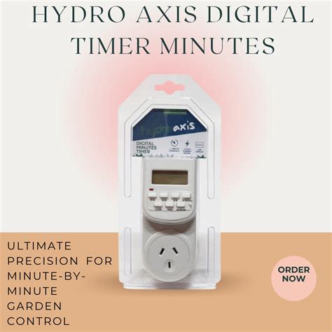 Hydro Axis Digital Timer Minutes Living Jungle Hydroponics