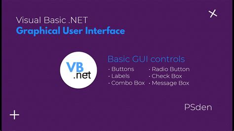 Introduction To Graphical User Interface In Visual Basic Net Youtube