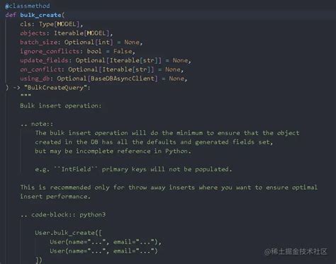 Tortoise Orm入门之单表常用操作tortoise Orm单表增删改查的基本操作。model，queryset除 掘金
