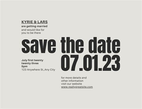 Wedding Save The Date Verbiage