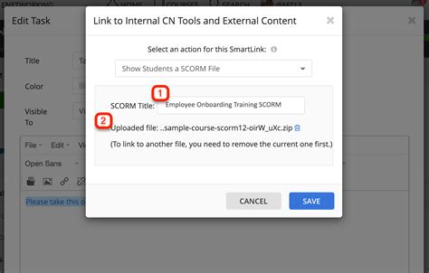 Scorm In Classic Lms Courses Coursenetworking