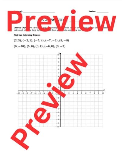 Plotting Coordinate Plane By Screened Instructor Math Vault Tpt