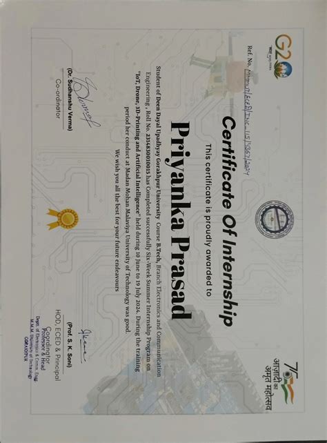 Priyanka Prasad On Linkedin Internship Iot 3dprinting Dronetechnology Artificialintelligence…