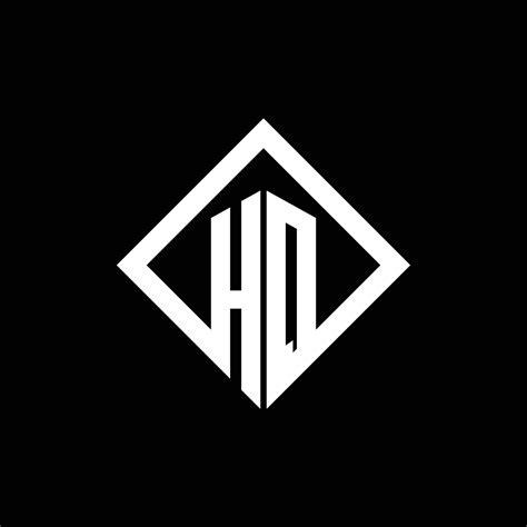 Hq Logo Monogram With Square Rotate Style Design Template 4206145