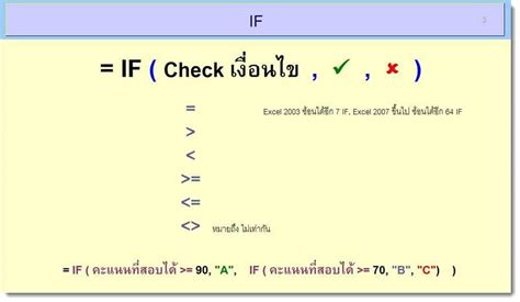 🔴 สรุป if แบบเข้าใจง่ายๆ ifที่เป็นสูตรexcelไม่ใช่ifที่ใช้ลดน้ำหนัก