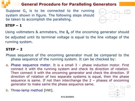 Lec 07 Parallel Operation Of Synchronous Generators Ppt