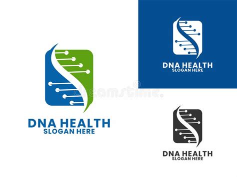 Science App Logo Design Vector Modern Dna Logo Design Template Stock