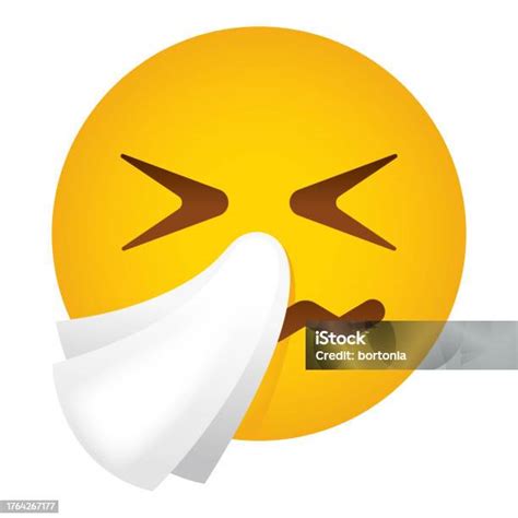 Sneezing Face Emoji Icon Stock Illustration Download Image Now