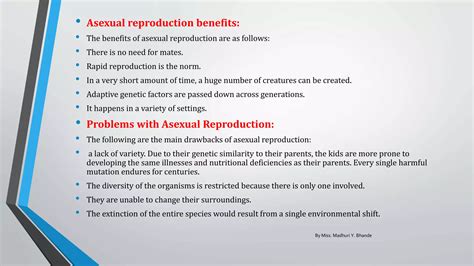 Asexual Reproduction In Living Organismpptx Infertility