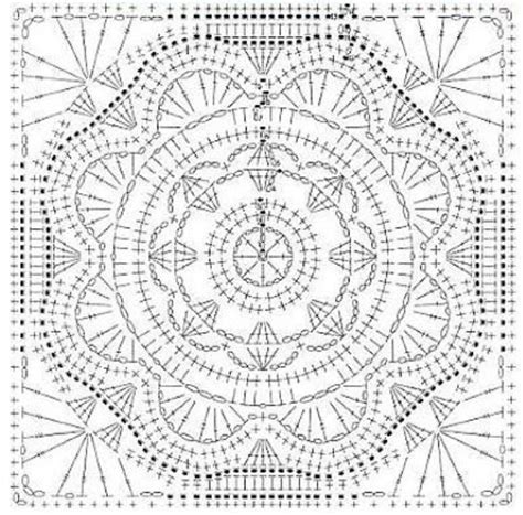 Crochet Mandala Pattern Crochet Diagram