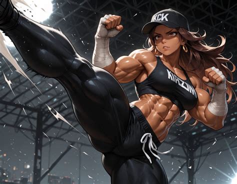 Muscle Girl By Kunlan On Deviantart