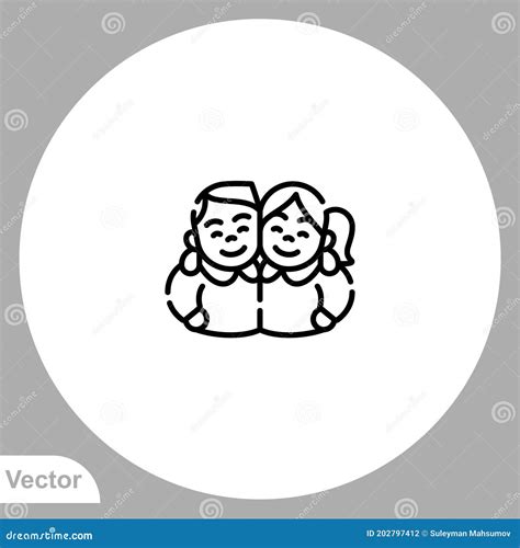 Classmate Vector Icon Sign Symbol Stock Vector Illustration Of Black