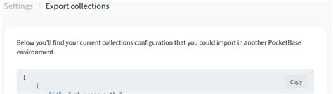 Bug Copy Button On Export Collections Page Does Not Actually Copy To Clipboard · Issue 1572