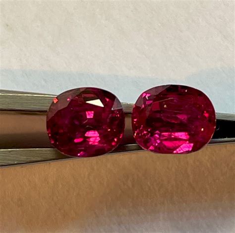 2 Pcs Red Ruby 2 03 Ct Catawiki