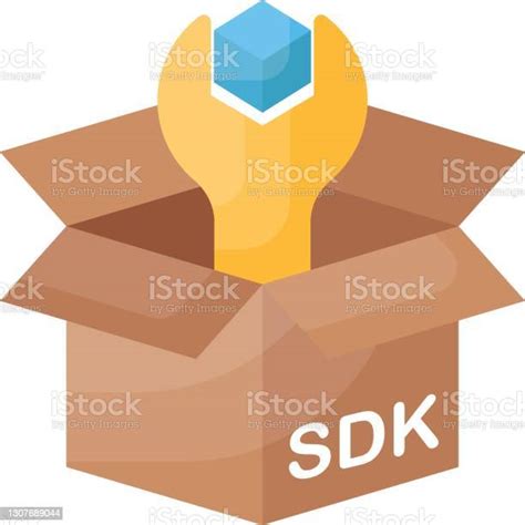 Sdk 개념 설치 가능한 패키지 벡터 컬러 아이콘 디자인 흰색 배경에 소프트웨어 및 웹 개발 기호 컴퓨터 프로그래밍 및 코딩 스톡 일러스트 0명에 대한 스톡 벡터 아트 및