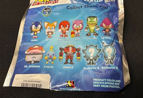 Amy Rose Sonic The Hedgehog Series 3 Figural Bag Clip Monogram