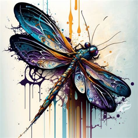Dragonfly Abstract Art