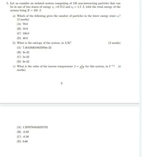 What Is The Value Of The Inverse Temperature Etafrac 1 K B T For