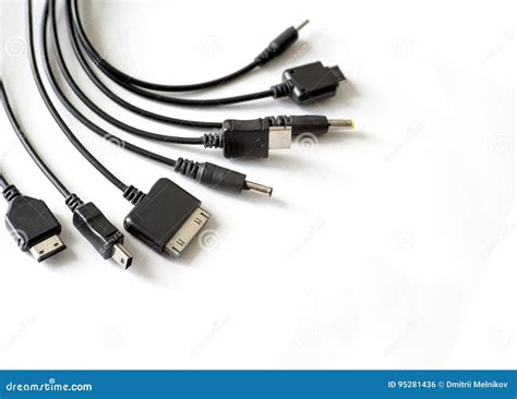 Different Types Of Chargers For Phones Stock Photo Image Of Distinct Detail