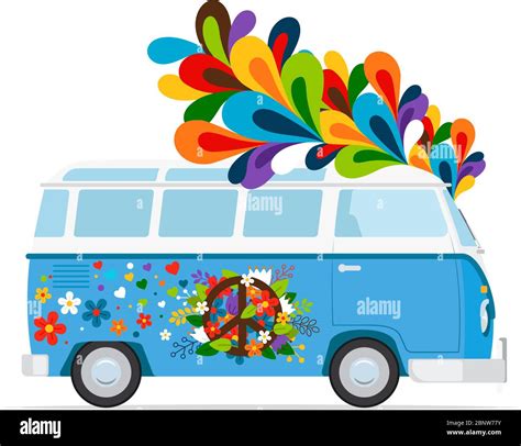 1960s Bus Stock Vector Images Alamy