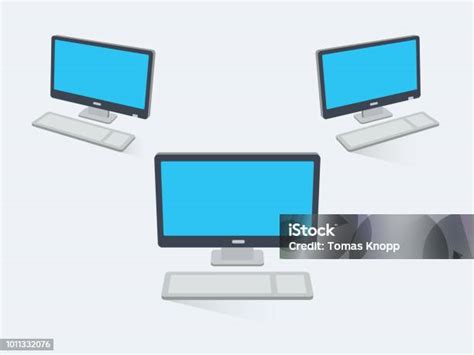 빈 화면 및 투명 한 그림자와 3 차원 평면 데스크톱 컴퓨터 각도에 대한 스톡 벡터 아트 및 기타 이미지 각도 데이터 컴퓨터 모니터 Istock
